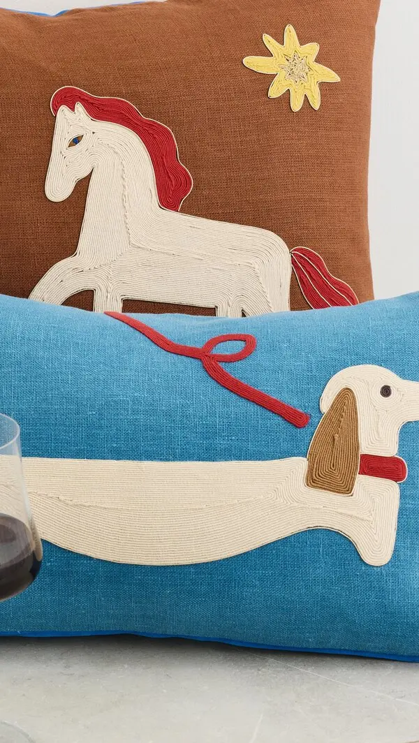Jonathan Adler Dachshund Pillow