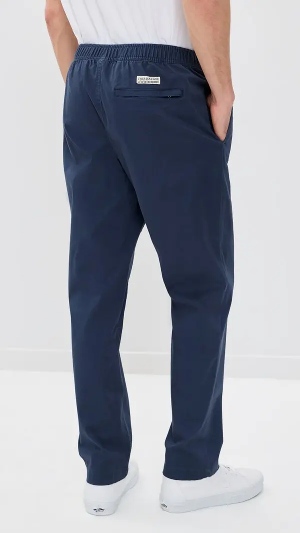 FAIR HARBOR Horizon Pull-on Pants - Navy