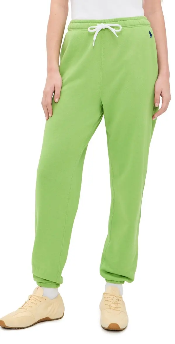 Polo Ralph Lauren Island Knit Ankle Jogger Pants - Parakeet Green