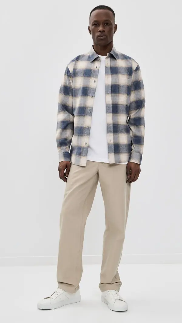 BOSS H-owen Flannel Button Down Shirt