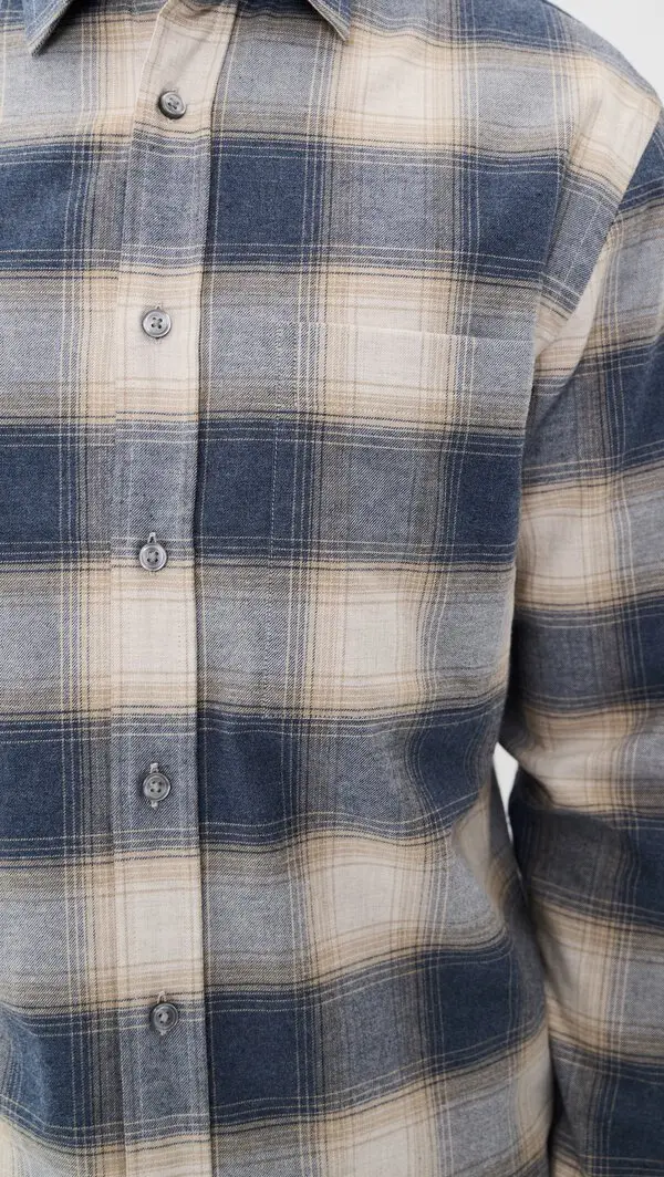 BOSS H-owen Flannel Button Down Shirt