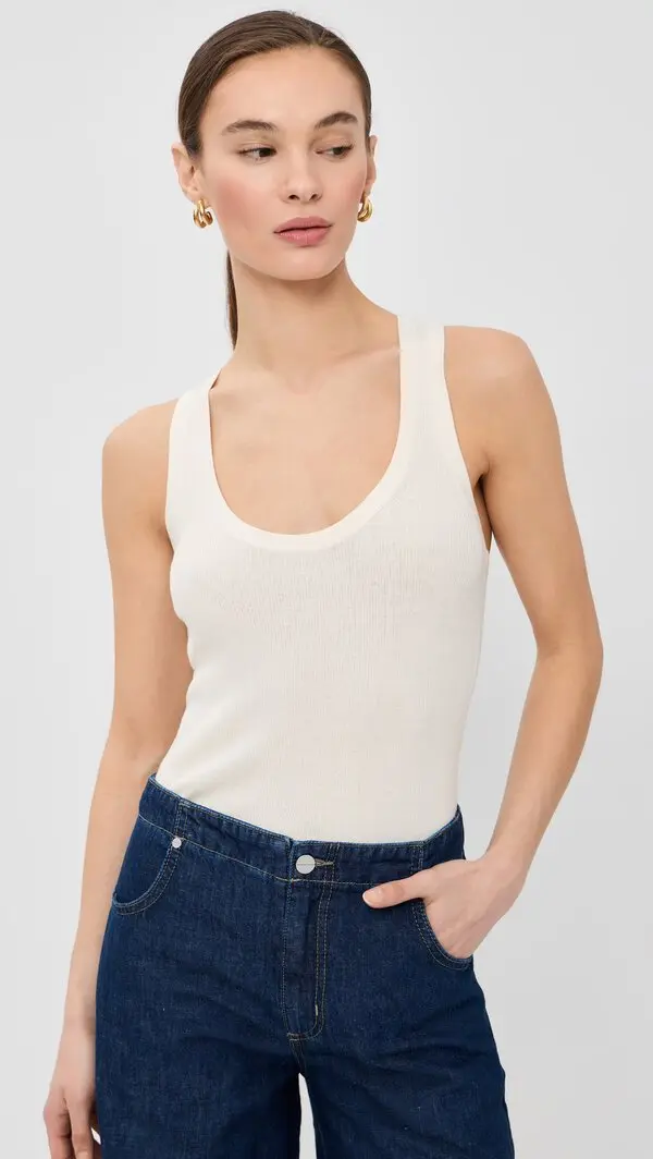 TWP Ribbed Silk Cotton Tank