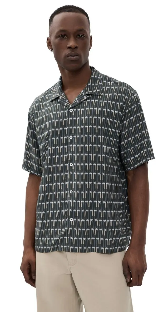 Rag & Bone Avery Short Sleeves Printed Shirt - Indst