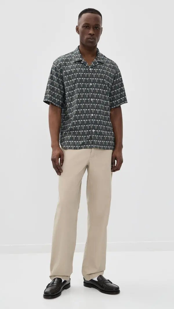 Rag & Bone Avery Short Sleeves Printed Shirt