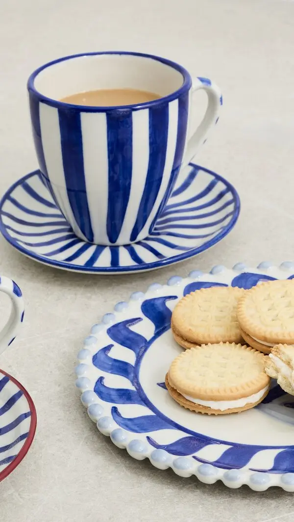 Carolina K Coffee Pot And Saucer Set