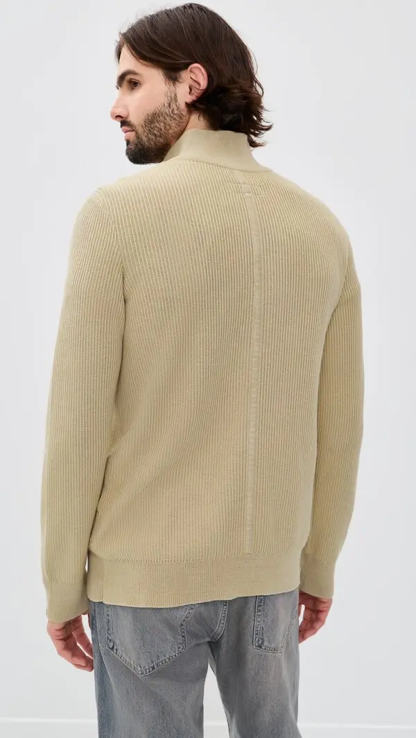 Rag & Bone Caden Washed Quarter Zip Pullover