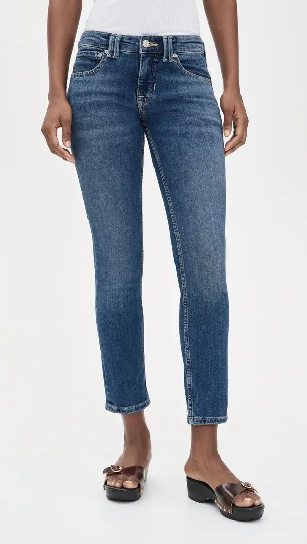 Free People Oracle Slim Straight Jeans - Sky's The Limit