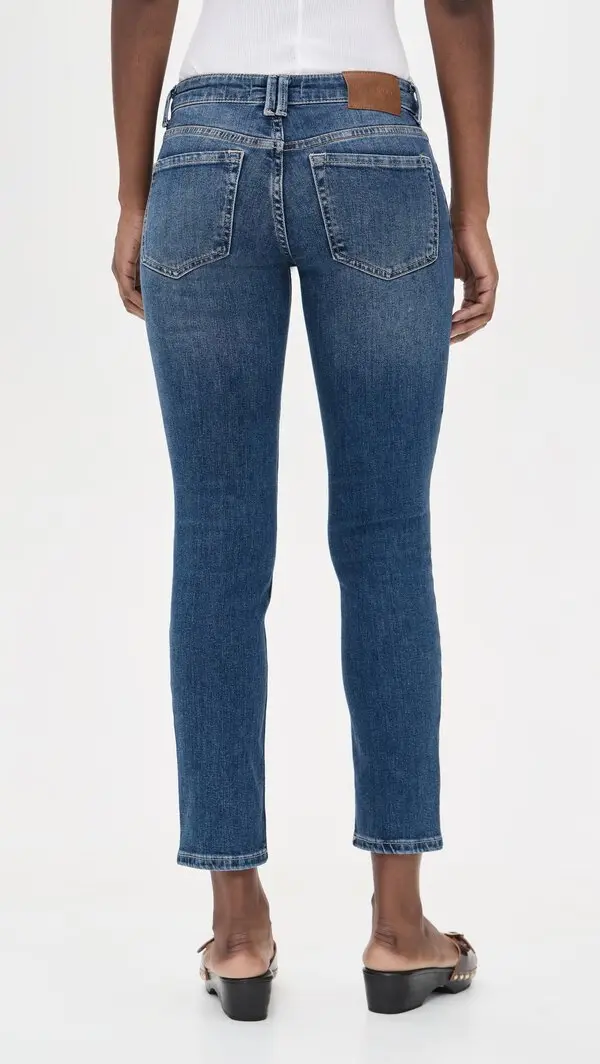 Free People Oracle Slim Straight Jeans - Sky's The Limit