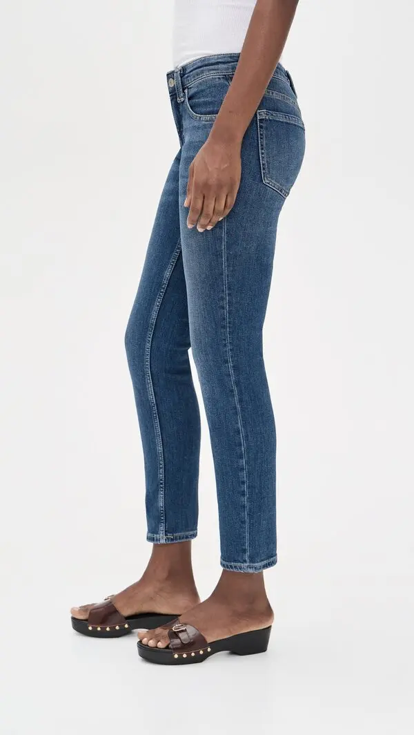 Free People Oracle Slim Straight Jeans - Sky's The Limit
