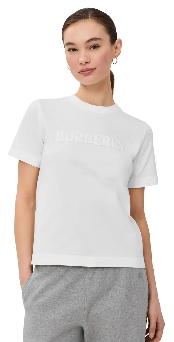 Burberry Frankie Logo Tee - Chalk
