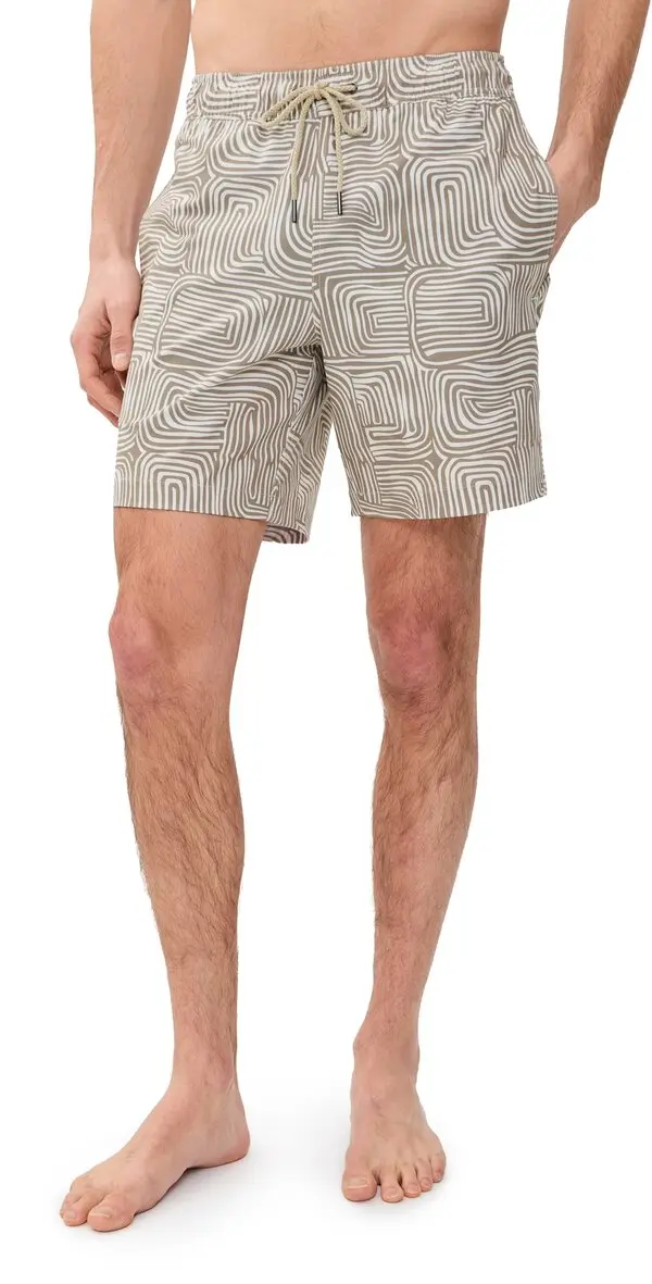 FAIR HARBOR The Bayberry Swim Trunks - Wavy Sands