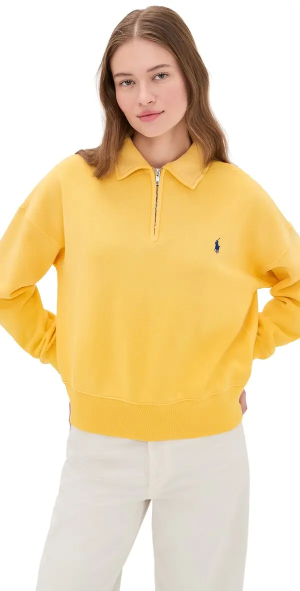Polo Ralph Lauren Mock Neck Arctic Fleece - Collegiate Yellow
