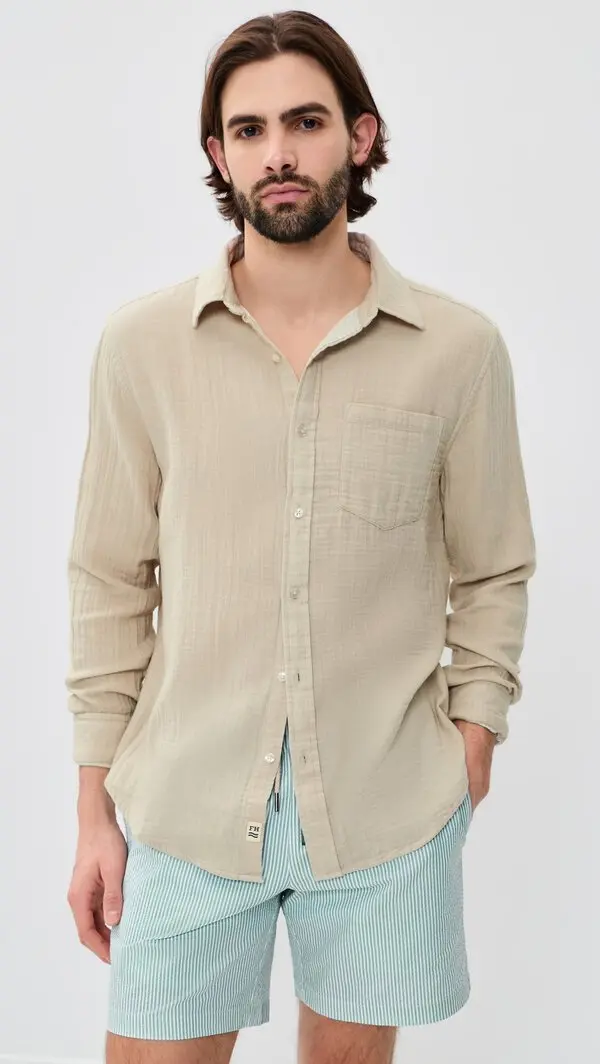 FAIR HARBOR Oceanfront Shirt - Shell