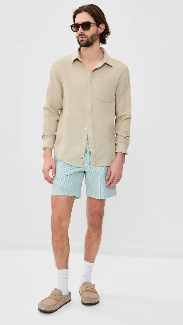 FAIR HARBOR Oceanfront Shirt - Shell