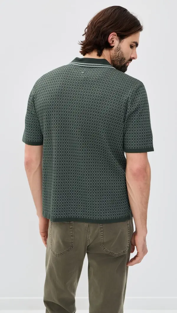 Rag & Bone Harvey Cross Stitch Camp Shirt