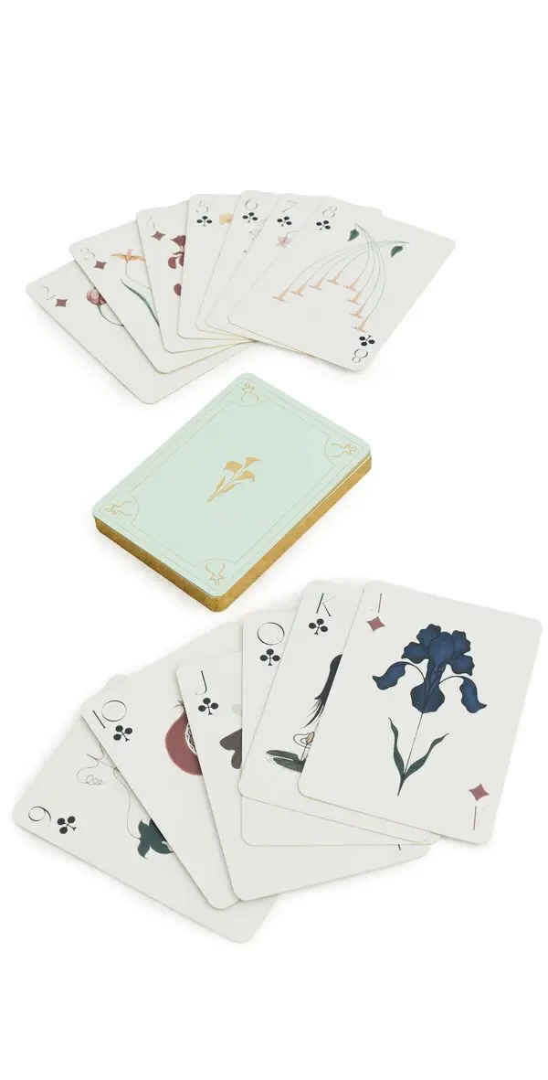 Cult Gaia Leo Playing Cards Seafoam - One-color