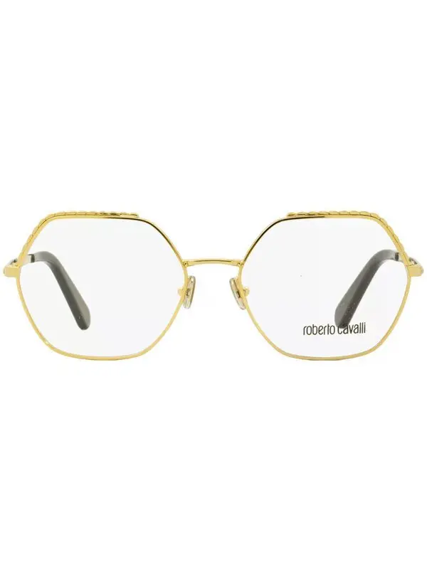Roberto Cavalli Hexagonal Glasses - Gold