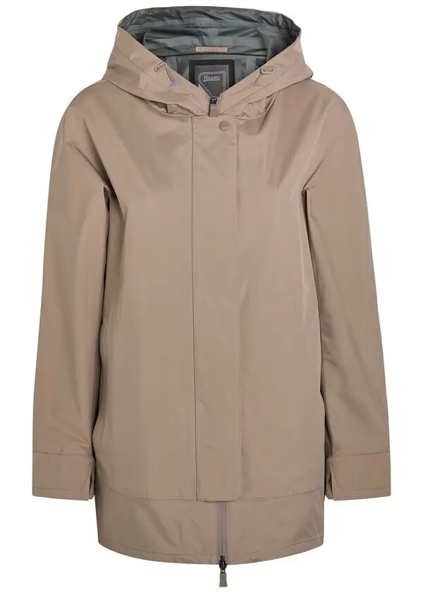 Herno Hooded Brushed Shell Jacket