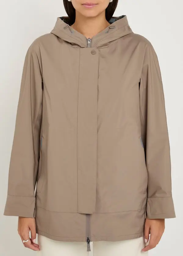 Herno Hooded Brushed Shell Jacket