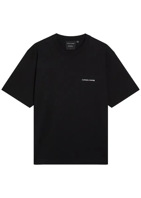 Canada Goose Novo Graphic Print Cotton T-shirt - Black