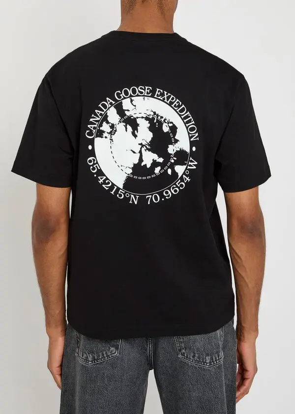 Canada Goose Novo Graphic Print Cotton T-shirt - Black