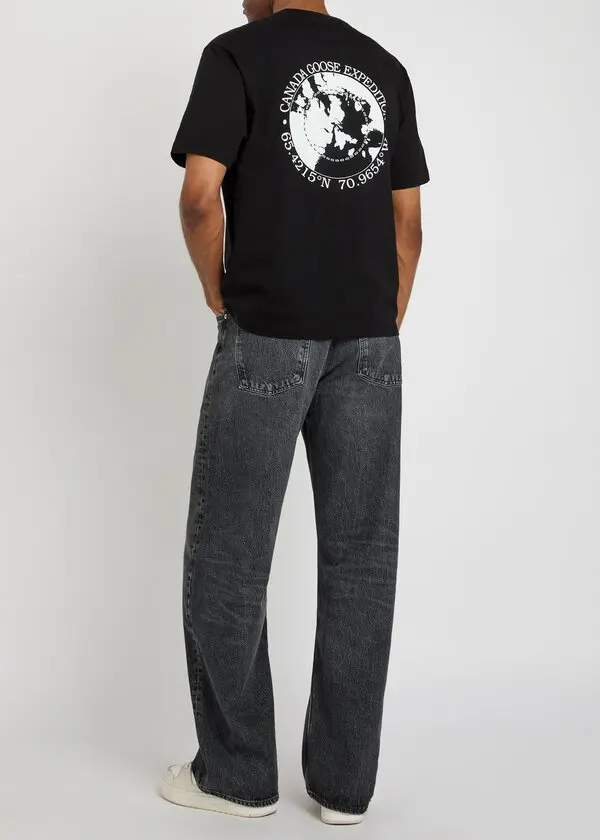 Canada Goose Novo Graphic Print Cotton T-shirt - Black
