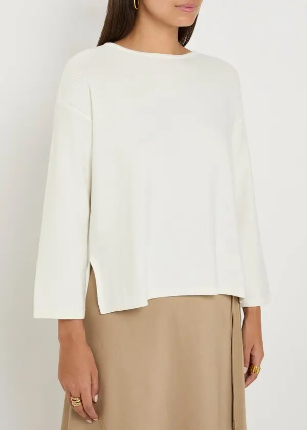 Max Mara Locusta Stretch-cotton Jumper - White