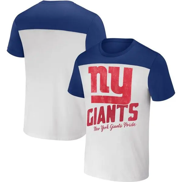 NFL X DARIUS RUCKER Collection Fanatics New York Giants Colorblocked T-shirt - Cream