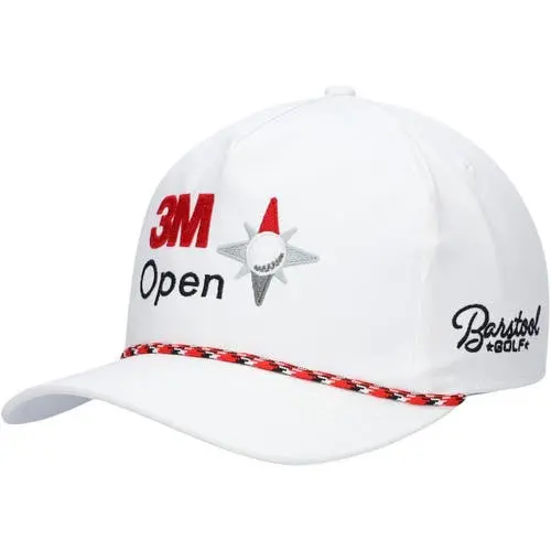BARSTOOL GOLF 3m Open Rope Snapback Hat - White