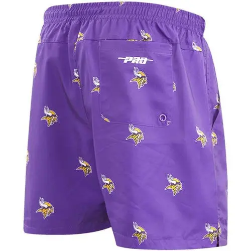 PRO STANDARD Minnesota Vikings Allover Print Mini Logo Shorts