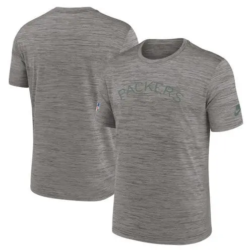 Nike Green Bay Packers 2023 Sideline Alternate Logo Performance T-shirt - Heather Charcoal