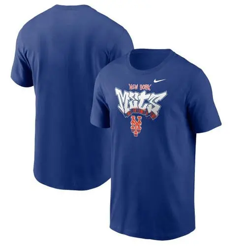 Nike New York Mets Graffiti Hometown T-shirt - Royal