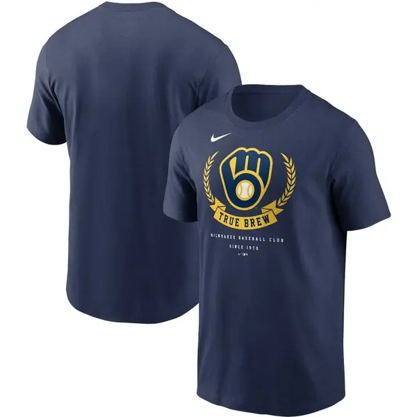 Nike Milwaukee Brewers True Brew Hometown T-shirt - Navy