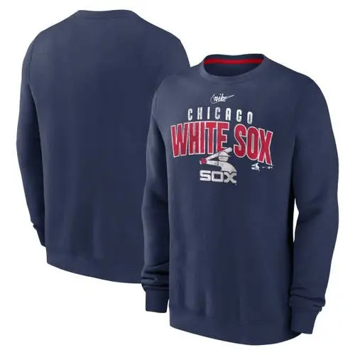 Nike Chicago White Sox Cooperstown Collection Team Shout Out Pullover Sweatshirt - Navy
