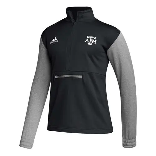 Adidas Texas A&m Aggies Sideline Aeroready Half-zip Top