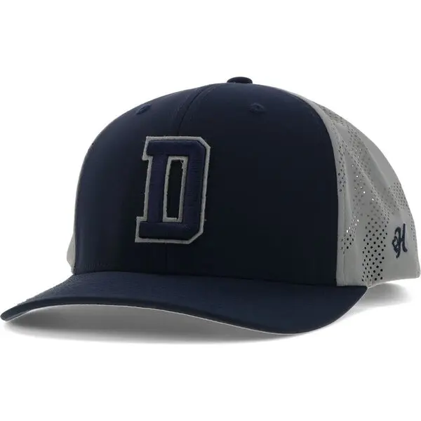 HOOEY Dallas Cowboys D Logo Trucker Adjustable Hat - White