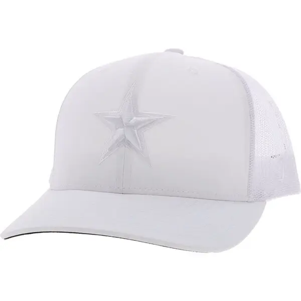 HOOEY Dallas Cowboys Star Trucker Snapback Hat - White