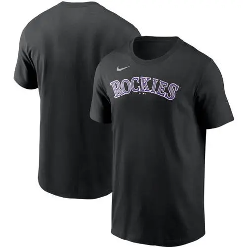 Nike Colorado Rockies Team Wordmark T-shirt - Black