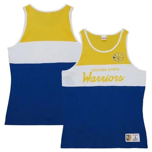 Mitchell & Ness Golden State Warriors Special Script Tank Top - Royal