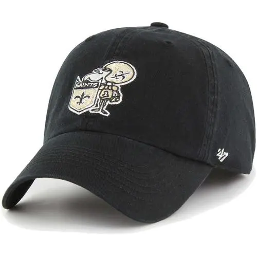 '47 New Orleans Saints Gridiron Classics Franchise Legacy Fitted Hat - Black