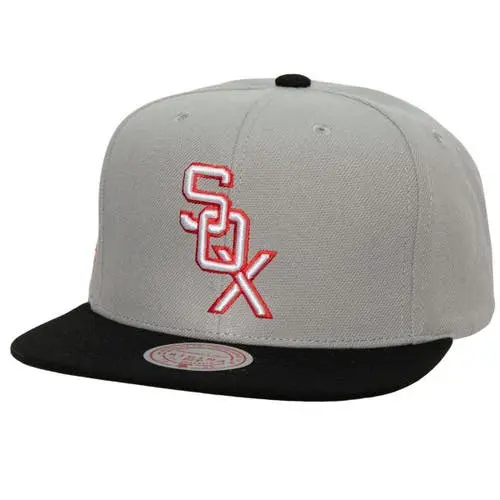 Mitchell & Ness Chicago White Sox Cooperstown Collection Away Snapback Hat - Gray
