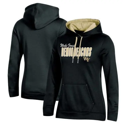 Champion Wake Forest Demon Deacons Team Pullover Hoodie - Black