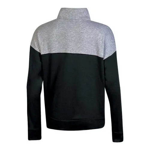 Champion Wake Forest Demon Deacons Color-blocked Quarter-zip Sweatshirt