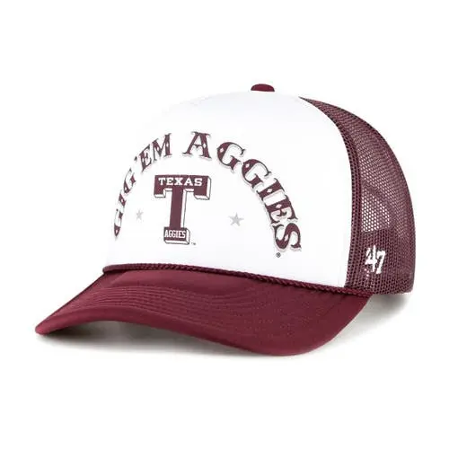 '47 Maroon Texas A&m Aggies Article Foam Front Trucker Hat - White