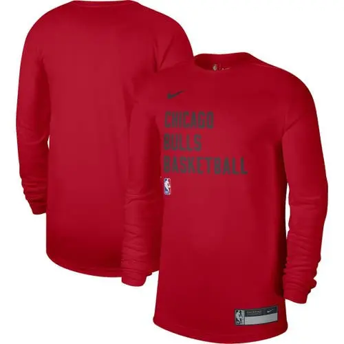 Nike Chicago Bulls 2023/24 Legend On-court Practice Long Sleeve T-shirt - Red
