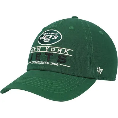 '47 New York Jets Vernon Clean Up Adjustable Hat - Green