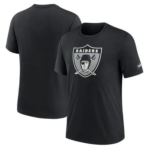 Nike Las Vegas Raiders Rewind Logo Tri-blend T-shirt - Black