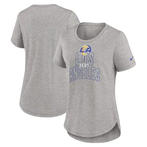 Nike Los Angeles Rams Fashion Tri-blend T-shirt - Heather Gray