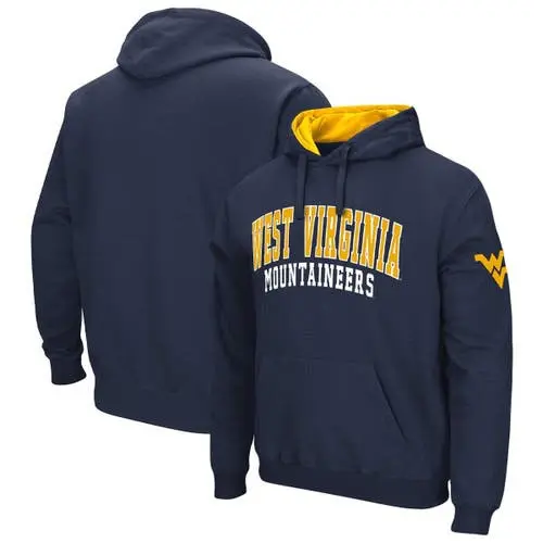 COLOSSEUM West Virginia Mountaineers Double Arch Pullover Hoodie - Navy