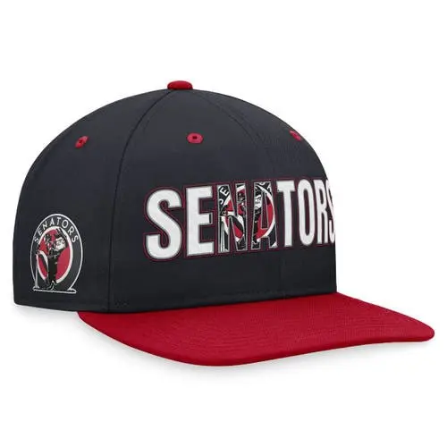 Nike Washington Senators Cooperstown Collection Pro Snapback Hat - Navy
